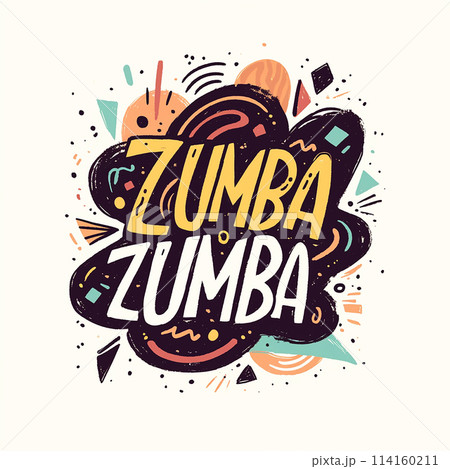 A colorful, abstract logo for Zumba. The logo...のイラスト素材 [114160211] - PIXTA