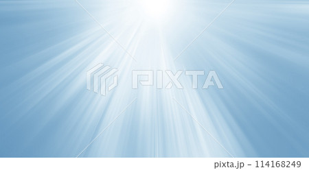 Blue radiant background with light rays.のイラスト素材 [114168249] - PIXTA
