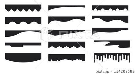 Header bottom divider, border higlight cover...のイラスト素材 [114208595] - PIXTA