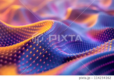 Vibrant abstract light wave patternのイラスト素材 [114234162] - PIXTA