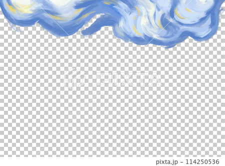 Vincent van gogh style wheat field cloud sky... - Stock Illustration ...
