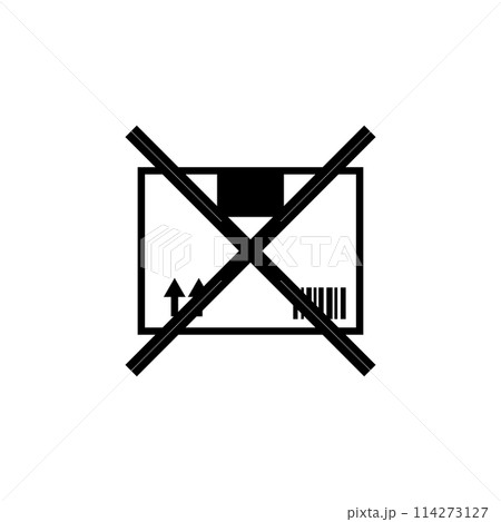 Do Not Turn Over Packing Box Flat Vector Iconのイラスト素材 [114273127] - PIXTA