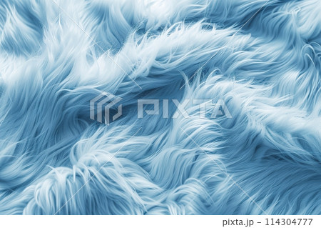 Light blue fur background. Surface wool...のイラスト素材 [114304777] - PIXTA