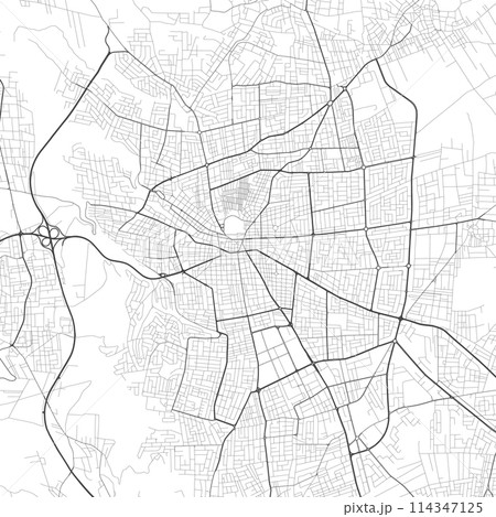 Map of Irbid, Jordan. Detailed city map,...のイラスト素材 [114347125] - PIXTA