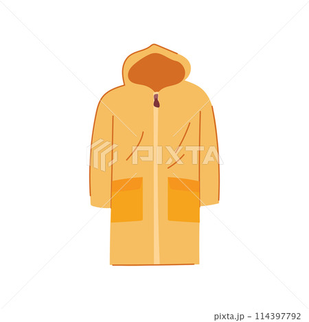 template rain jacket cartoon vector illustrationのイラスト素材 [114397792] - PIXTA