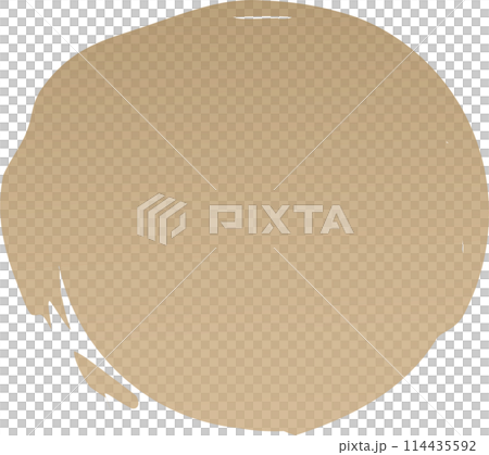 Set of gold different round brush. Design elementsのイラスト素材 [114435592 ...