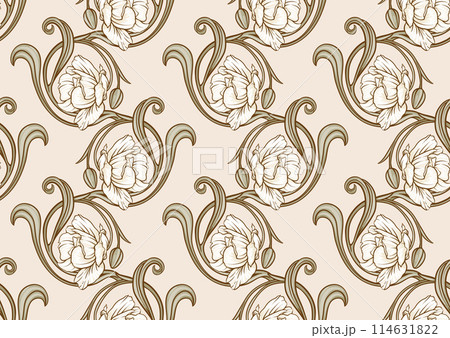 Terri Tulip flowers, decorative flowers and...のイラスト素材 [114631822] - PIXTA