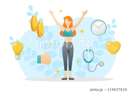 クオリティオブライフQOLのイラスト素材 [114637819] - PIXTA