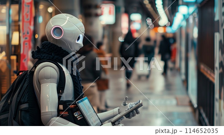 artificial intelligence interacts with humansのイラスト素材 [114652035] - PIXTA