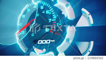 High-speed tachometer. 3D renderのイラスト素材 [114668302] - PIXTA
