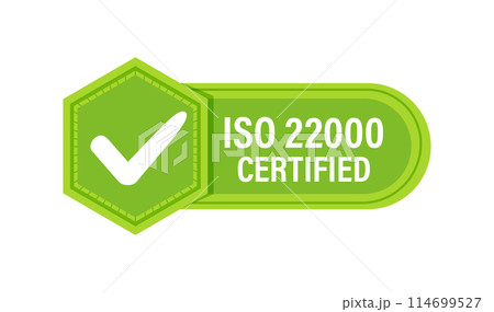 ISO 22000 Quality Management Certification...のイラスト素材 [114699527] - PIXTA