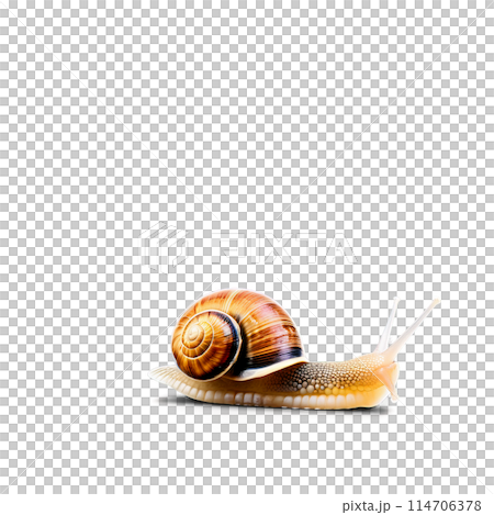 Raw snail whole spiral shell shot from above...のイラスト素材 [114706378] - PIXTA