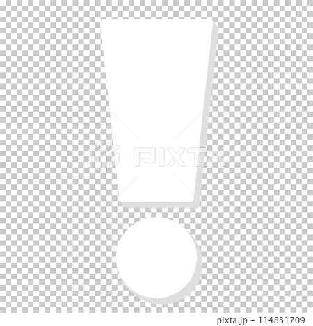 Exclamation Mark Cartoon illustration White...のイラスト素材 [114831709] - PIXTA
