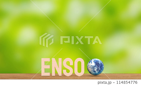 The ENSO word and earth for global warming or ...のイラスト素材 [114854776 ...