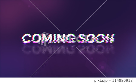 3D rendering coming soon text with screen...のイラスト素材 [114880918] - PIXTA