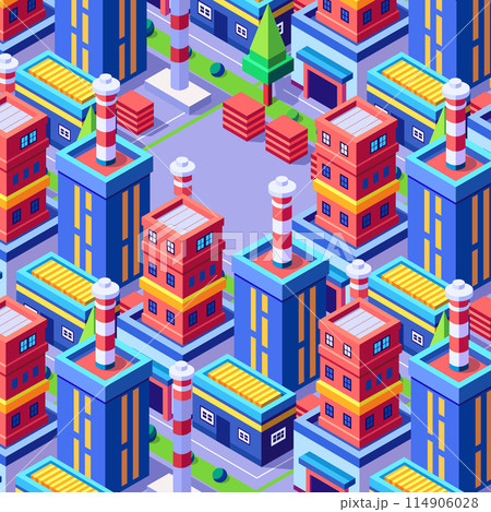 A Buildings isometric game asset art style 3D...のイラスト素材 [114906028] - PIXTA