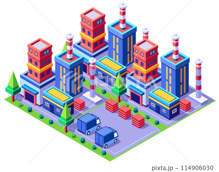 A Buildings isometric game asset art style 3D...のイラスト素材 [114906030] - PIXTA