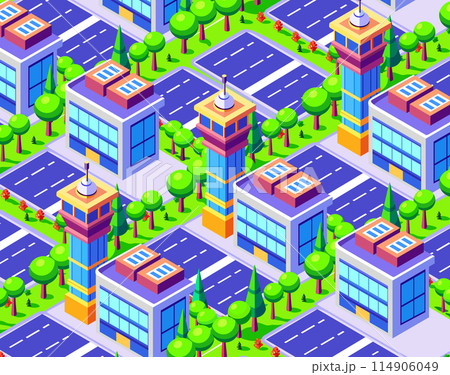 A Buildings isometric game asset art style 3D...のイラスト素材 [114906049] - PIXTA