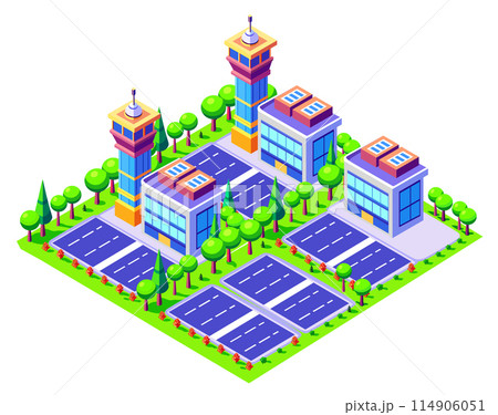 A Buildings isometric game asset art style 3D...のイラスト素材 [114906051] - PIXTA