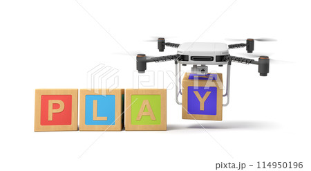 3d rendering of four colorful ABC blocks and...のイラスト素材 [114950196] - PIXTA