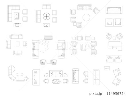 Plan View Furniture