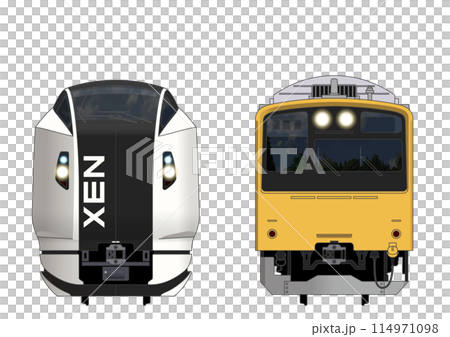 千葉の列車No.11_E259系 / 201系のイラスト素材 [114971098] - PIXTA