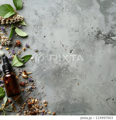 Essential oil on concrete backgroundsのイラスト素材 [114997003] - PIXTA