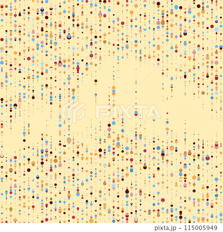 Abstractly arranged dots on blue background.のイラスト素材 [115005949] - PIXTA