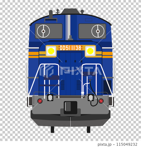 DD51形ディーゼル機関車のイラストのイラスト素材 [115049232] - PIXTA