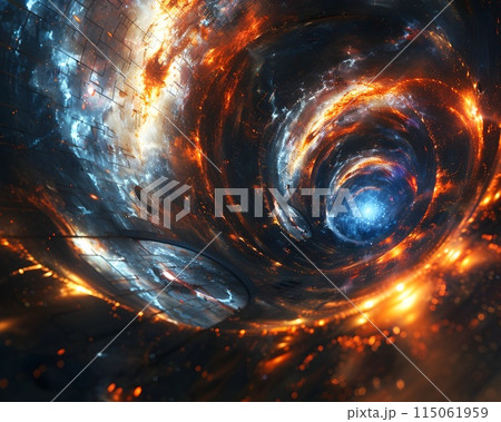 Visualized Paradox of Time as an Interstellar...のイラスト素材 [115061959] - PIXTA