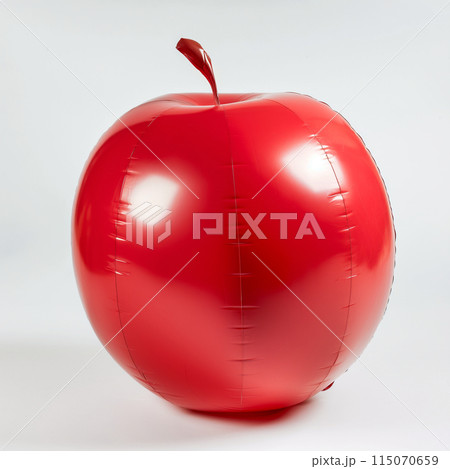 りんごの浮き輪、風船 Inflatable apple Pool Floatsのイラスト素材 [115070659] - PIXTA