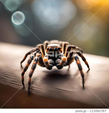 Close-Up of Spider on Table. Generative AIのイラスト素材 [115092767] - PIXTA