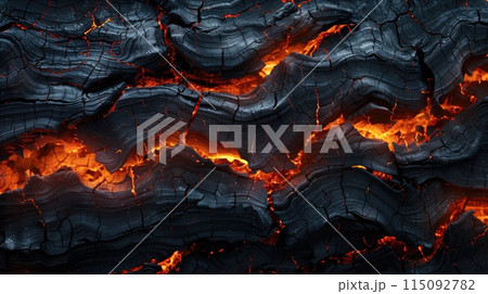 texture from glowing and burning logs Perfect...のイラスト素材 [115092782] - PIXTA