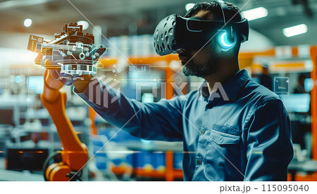 Computer Science Engineer in Virtual Reality...のイラスト素材 [115095040] - PIXTA