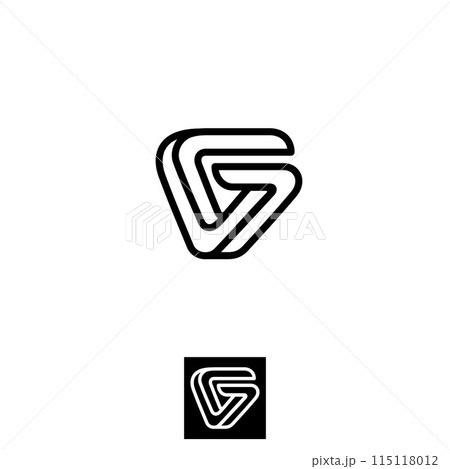 Alphabet letters initials monogram logo Gのイラスト素材 [115118012] - PIXTA