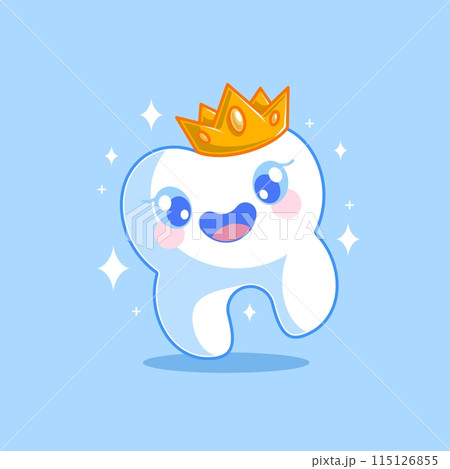 Tooth and royal king cartoon designのイラスト素材 [115126855] - PIXTA
