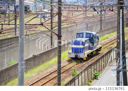 神奈川臨海鉄道のディーゼル機関車（DD55形）の写真素材 [115136761] - PIXTA