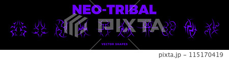 Neo tribal design elements collection.のイラスト素材 [115170419] - PIXTA