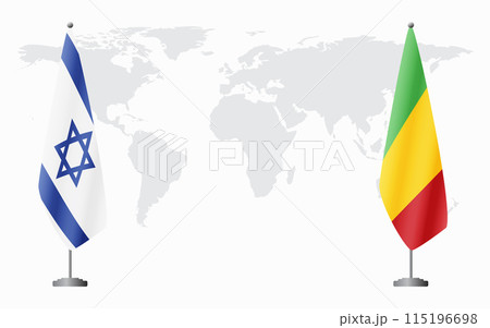Israel and Mali flags for official meetingのイラスト素材 [115196698] - PIXTA