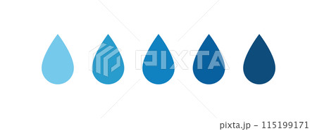 Humidity level scale. Water level indicator....のイラスト素材 [115199171] - PIXTA