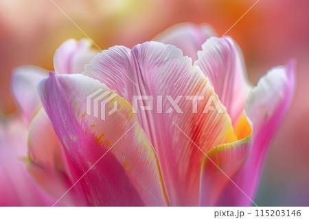 Tulip Flower Macro Blossom, Tulip Closeup,...のイラスト素材 [115203146] - PIXTA