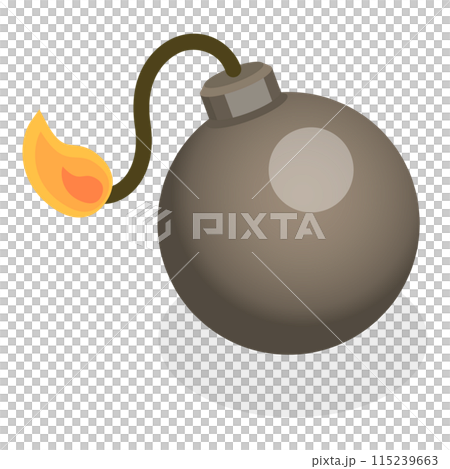 3D Isometric Flat Set of Bombs And Dynamites....のイラスト素材 [115239663] - PIXTA