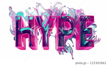 Social media hype symbol created in Vaporwave Art.のイラスト素材 [115303881 ...