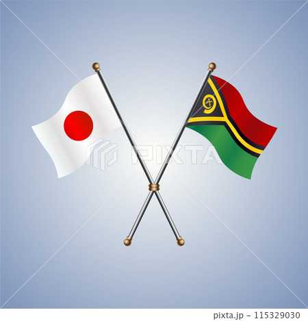 Japan and Vanuatu flags relationsのイラスト素材 [115329030] - PIXTA