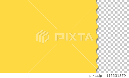 Yellow shaded wavy line shape material - Stock Illustration [115331879 ...