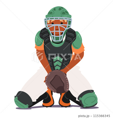 Baseball Catcher Drawing