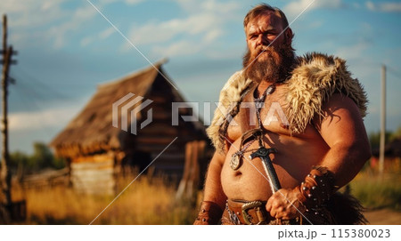 legendary hero: the old slavonic russian...のイラスト素材 [115380023] - PIXTA