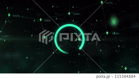 Image of data loading ring on black backgroundのイラスト素材 [115384884] - PIXTA