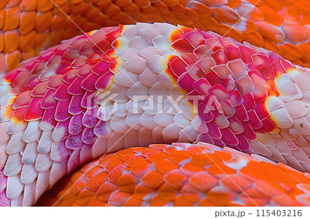 Ai generated Close up of wild snake python with...のイラスト素材 [115403216 ...