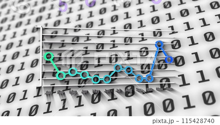 Statistical data processing against binary...のイラスト素材 [115428740] - PIXTA